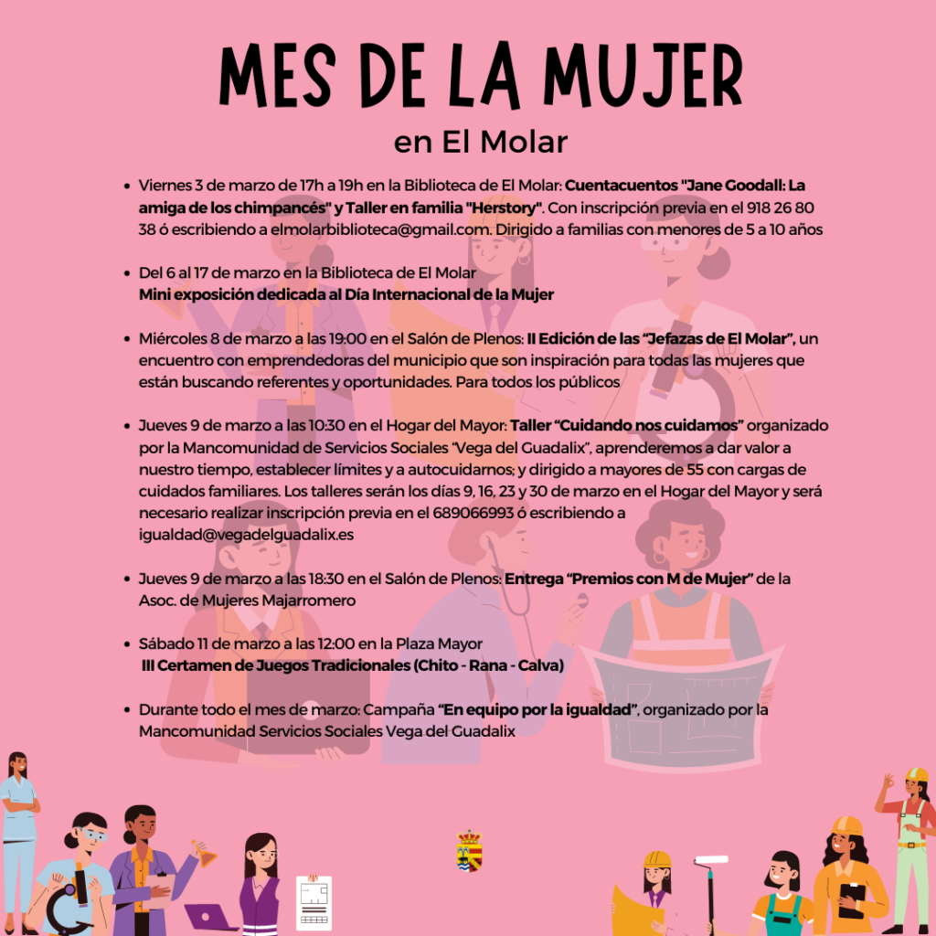 Marzo: mes de la Mujer en El Molar - Ayuntamiento El Molar